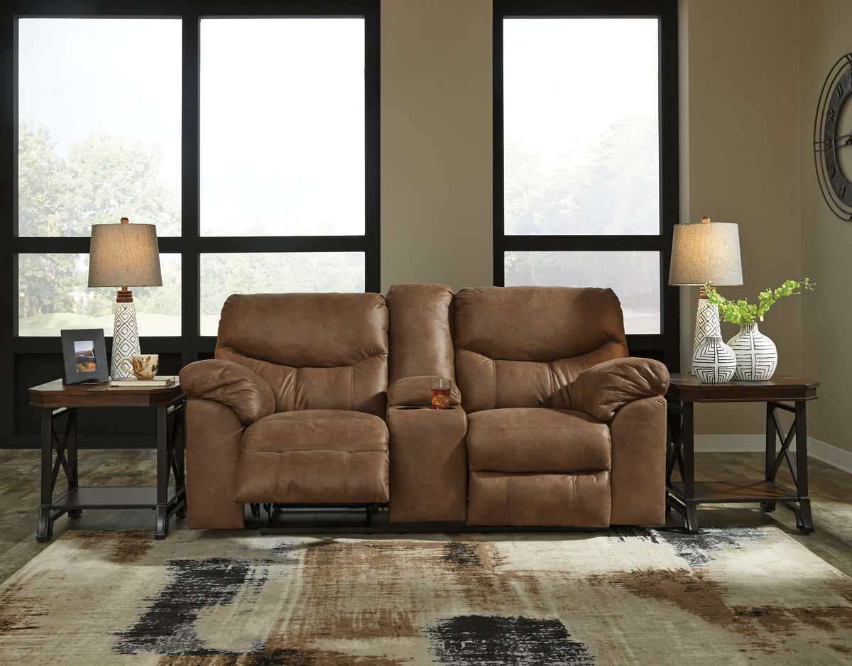 Boxberg Power Reclining Loveseat With Console – Ashley Furniture ...